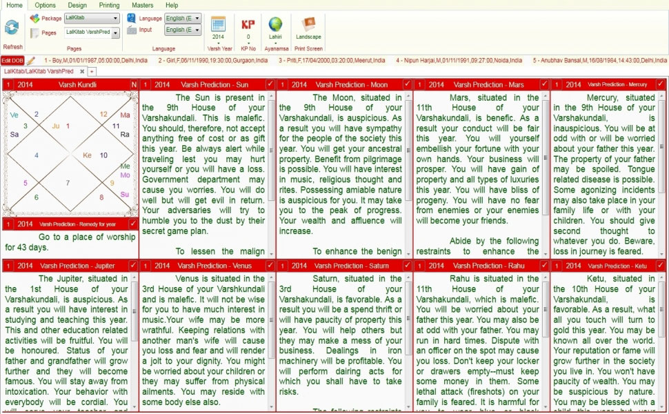 Lal Kitab Kundli Software Leostar| Remedies & Predictions
