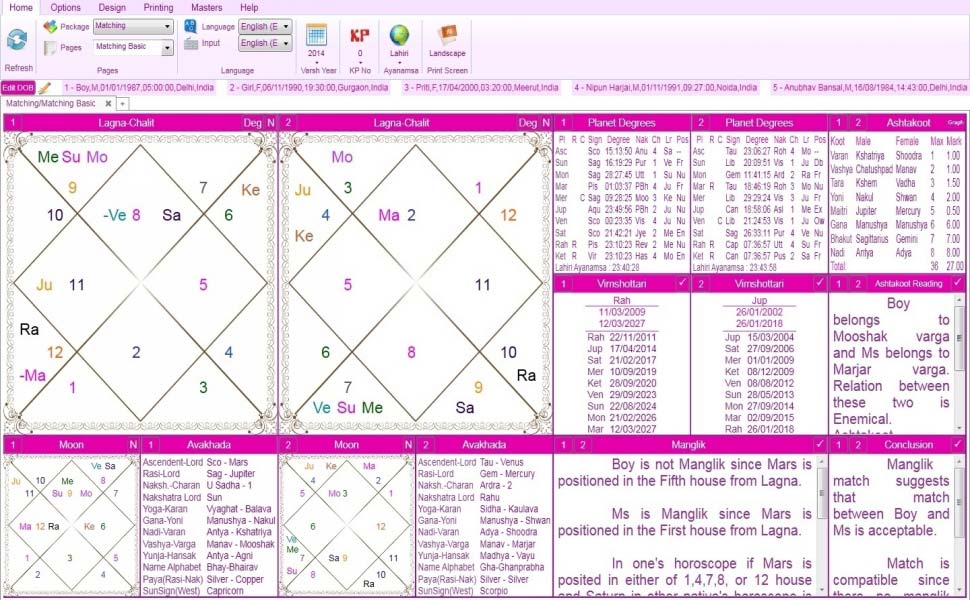 Software for Astrology Leostar | Astrology software screenshots